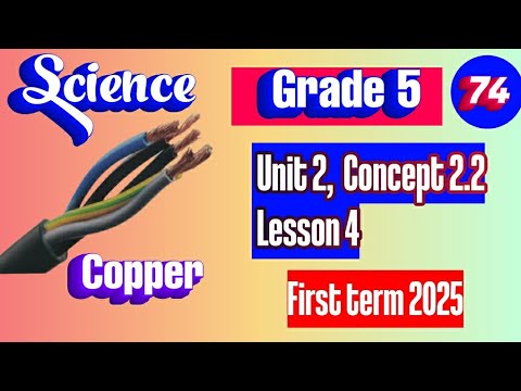 Science/ Useful Properties of Matter #Copper, Concept 2.2/Lesson 4# ...