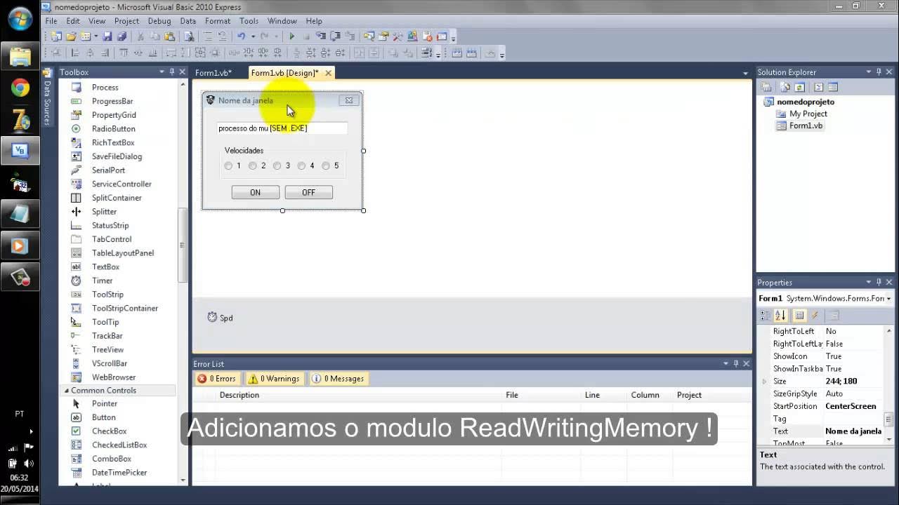 [VB.VET] Usando RadioButton speed hack Mu Online - YouTube