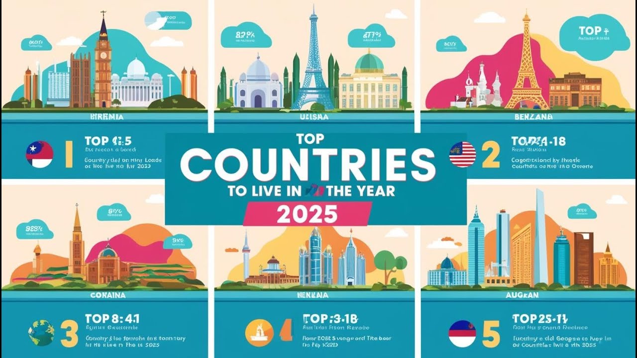 TOP 5 PAÍSES PARA SE MORAR EM 2025 - YouTube