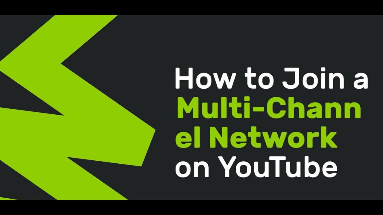 How to Join a Multi-Channel Network on YouTube| MR How. - YouTube
