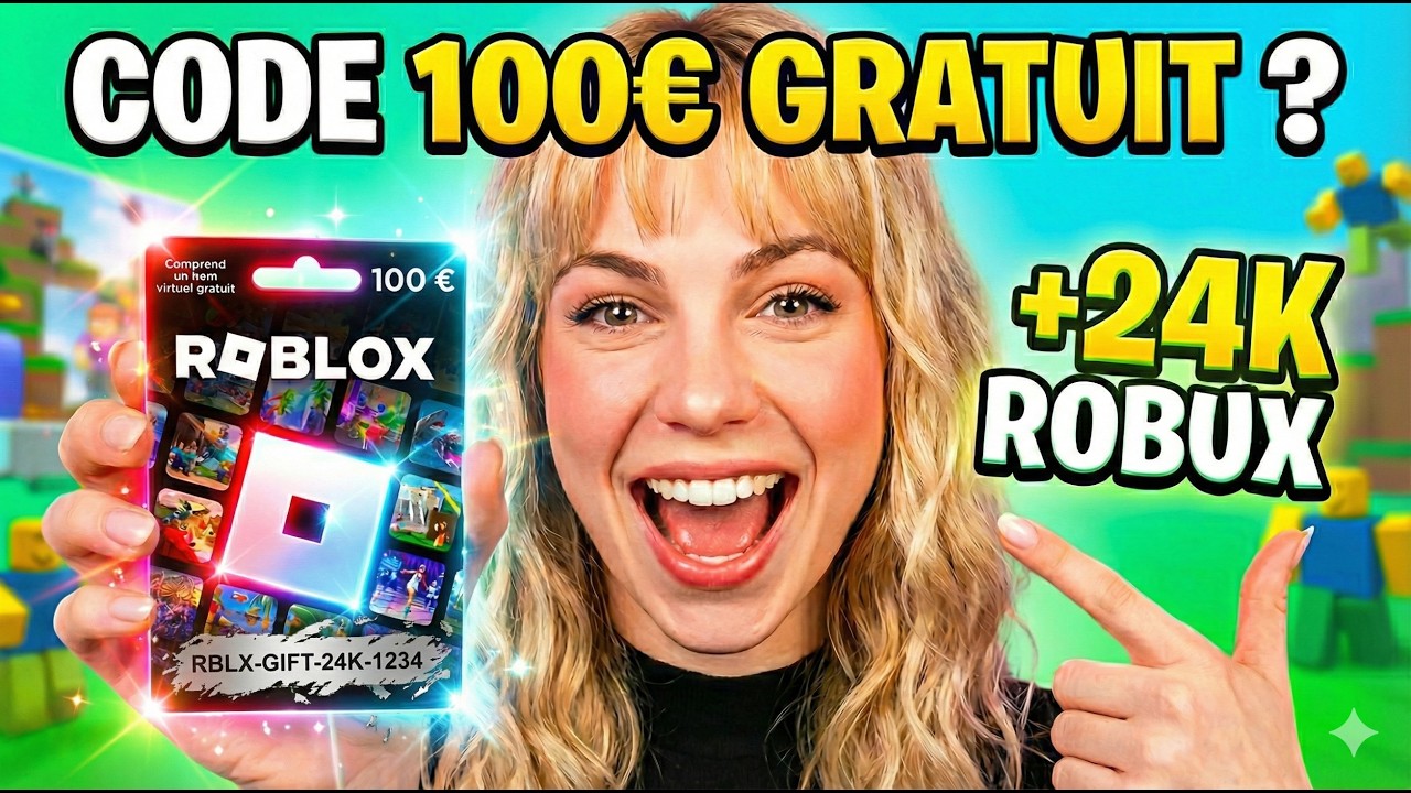 Code de Carte Cadeau Roblox GRATUIT (100€) – Méthode Qui Marche en 2026 ...