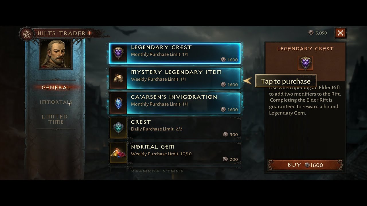 Diablo Immortal Hilts Trader Location Westmarch - YouTube