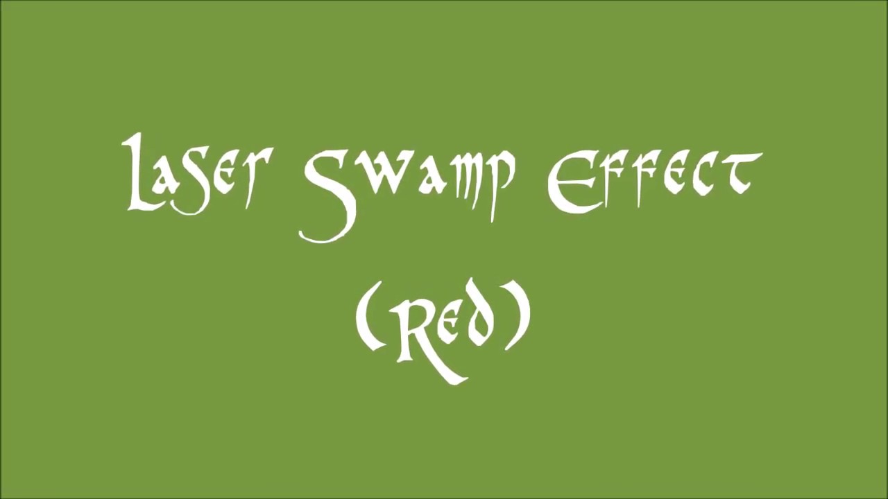Red Laser Swamp (or Liquid Sky) Effect - YouTube