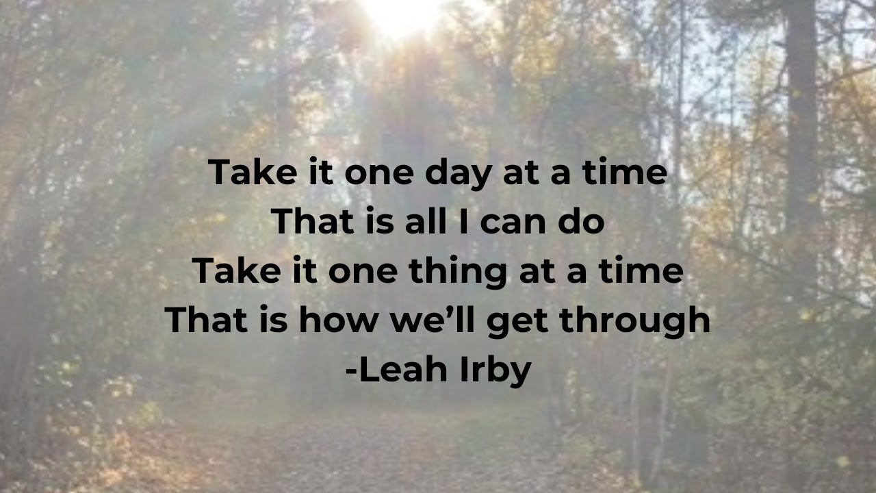 Take it one thing at a time: Melodic Mantra (song) to help you through ...