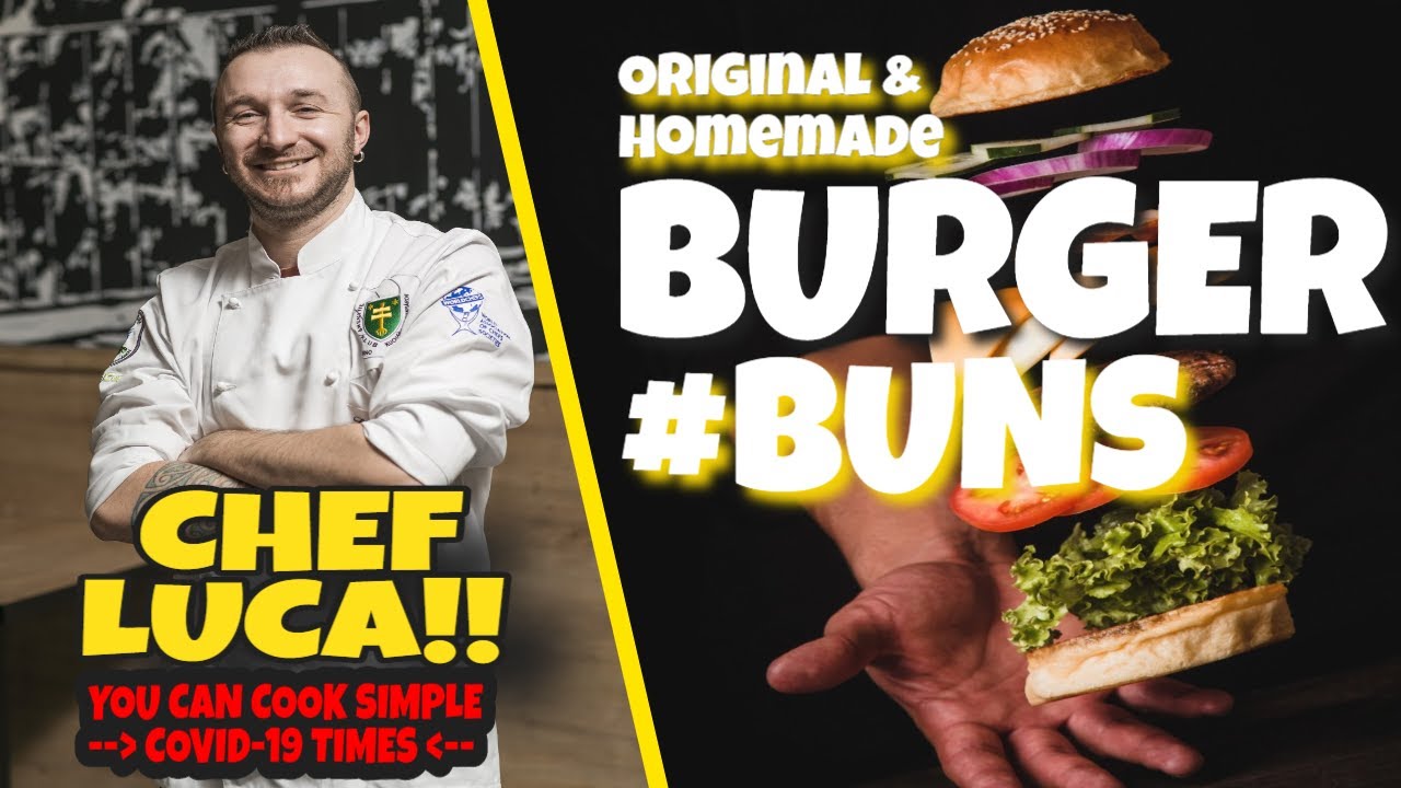 How To Make Burger Buns Black | Chef Luca Cooking With You | Tutorial ...