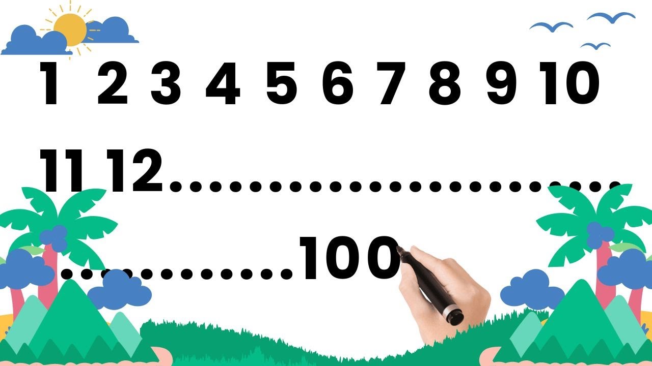 BELAJAR MENULIS ANGKA 1 SAMPAI 100 UNTUK ANAK TK SD - YouTube