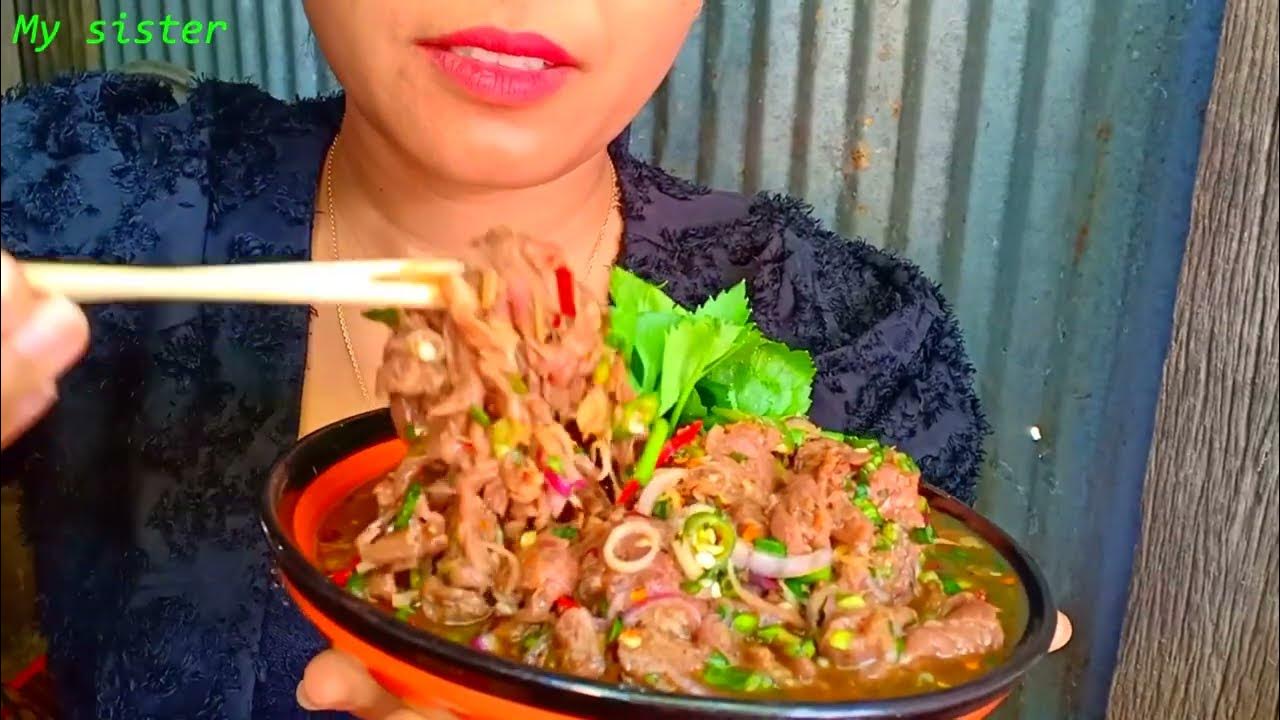 SPICY FOOD - Amazing Cooking Beef Recipe Very Hot / Eating So Delicious - YouTube