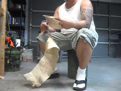 How I make a rawhide bowstring Pt-1 - YouTube