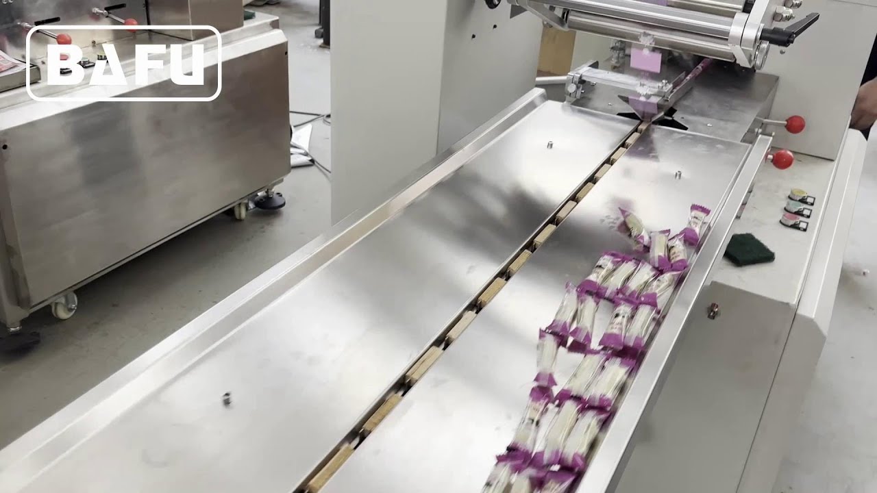 automatic packaging machine, flow wrapper, horizontal packaging machine, candy packaging machine ...