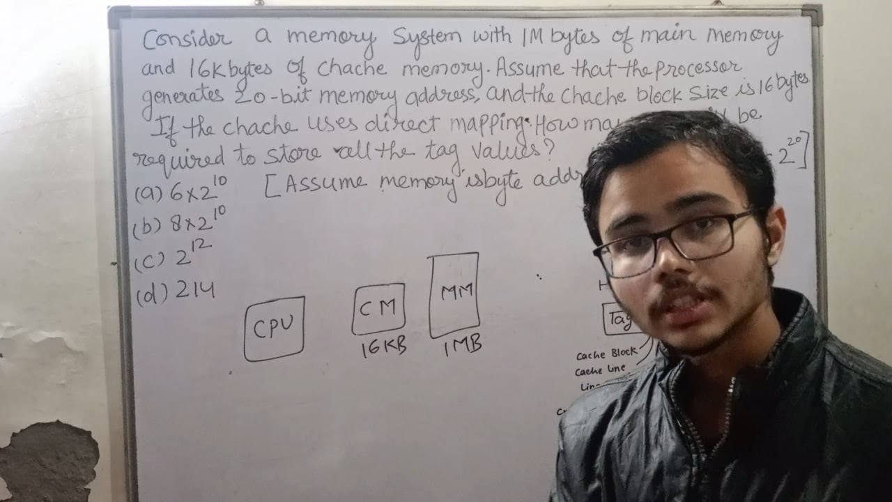 Direct Mapped Cache Numerical | Tag Bits Calculation | Cache Memory ...