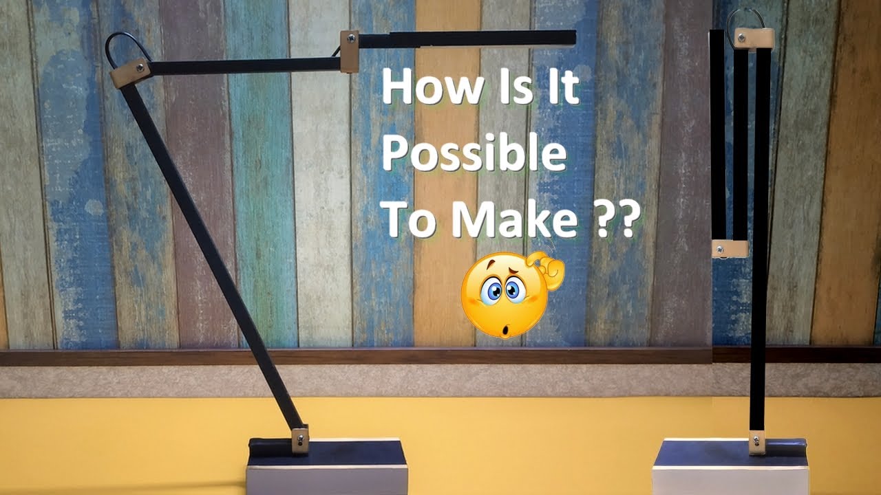 How To Make Foldable Table Lamp | How To Make Flexible Led Light - YouTube