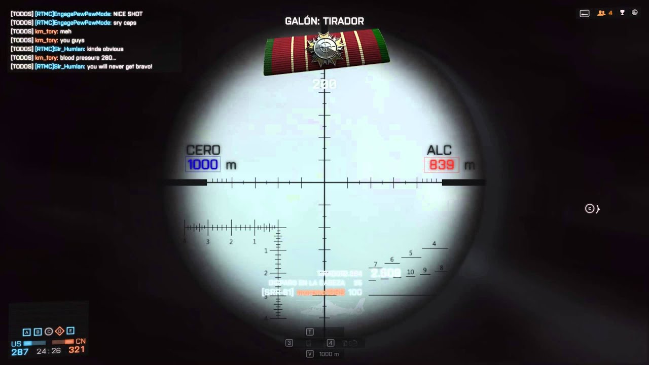 BF4: Tiro Mas Lejano? | 2,384 HEAD SHOT - YouTube