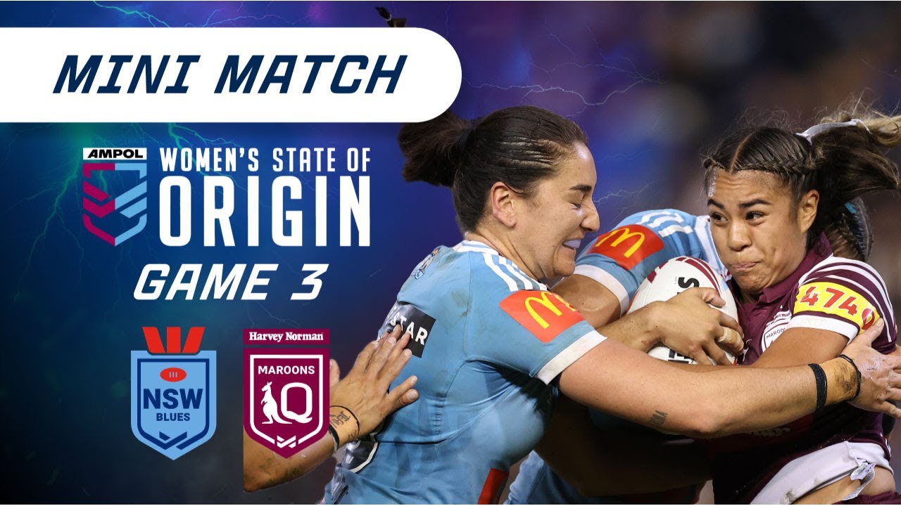 2025 Women’s State of Origin Mini Match: NSW v QLD - Game III | NRL on ...