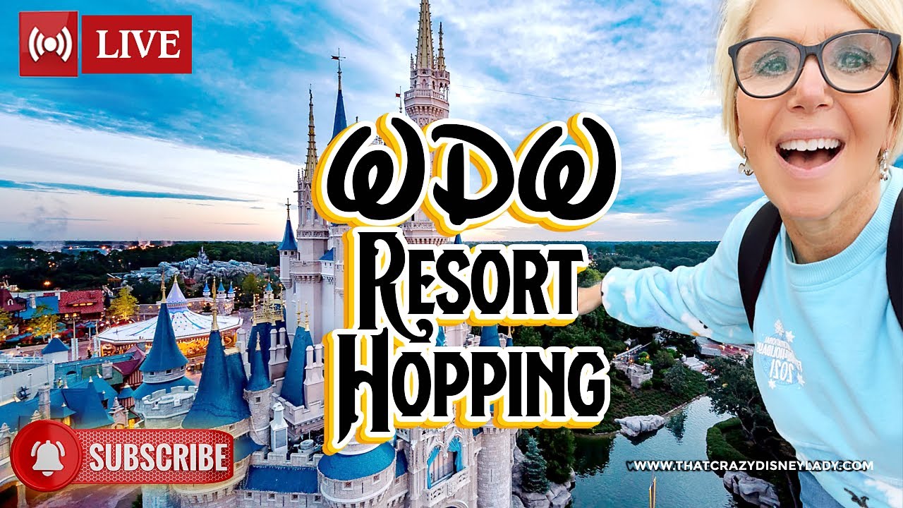 Resort Hopping using Disney Transportation #live - YouTube
