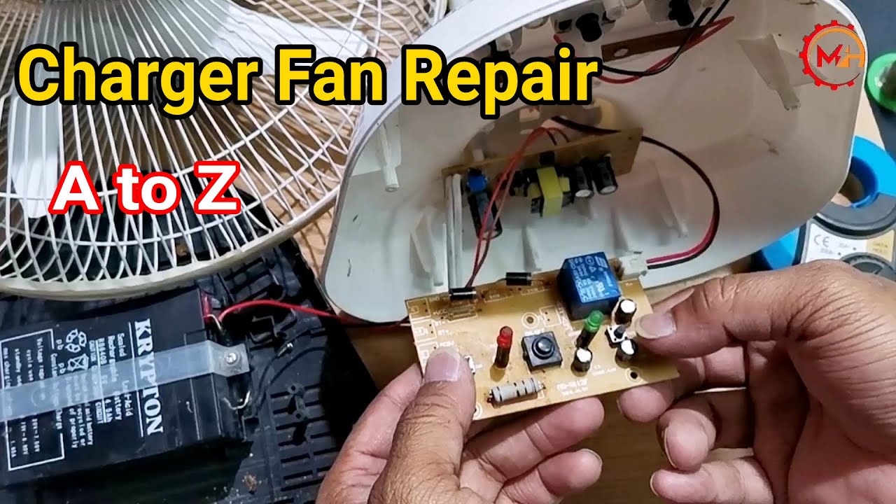 how to repair ac dc charger fan - YouTube