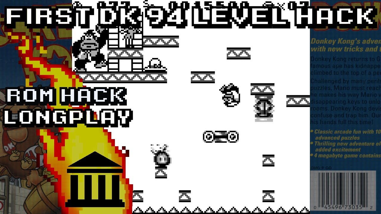 First DK 94 Level Hack • Full Play-through (Donkey Kong 94 ROM Hack ...