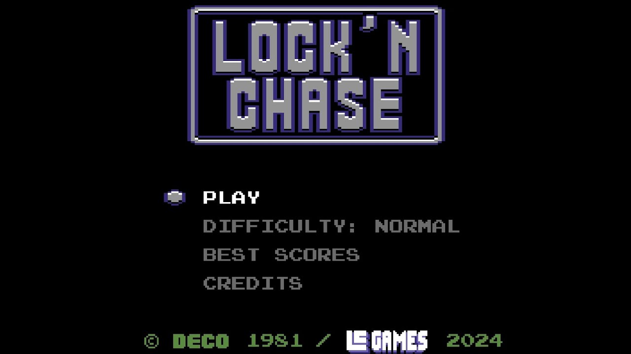 C64 gameplay 🔵 Lock'n'Chase by Luca Carminati Games - 4K 🔴 - YouTube