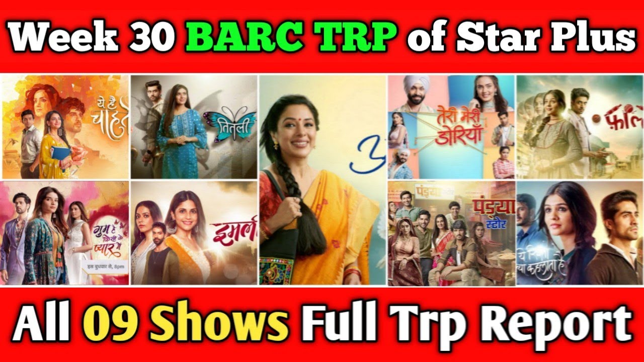 Star Plus BARC TRP Report of Week 30 : All 09 Shows Full Trp Report ...