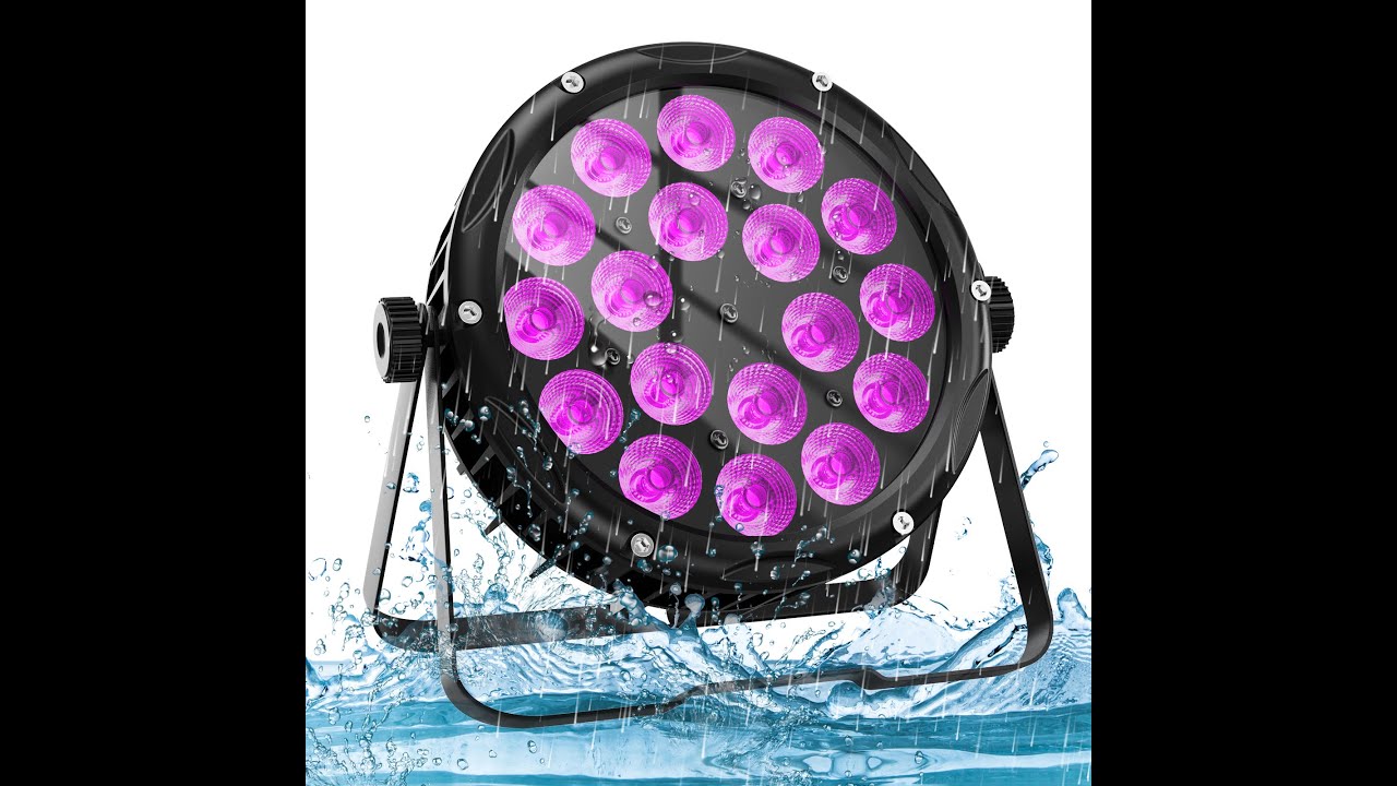 Outdoor Waterproof Par Light Aluminum Alloy 18x18W 6in1 RGBWAUV ...