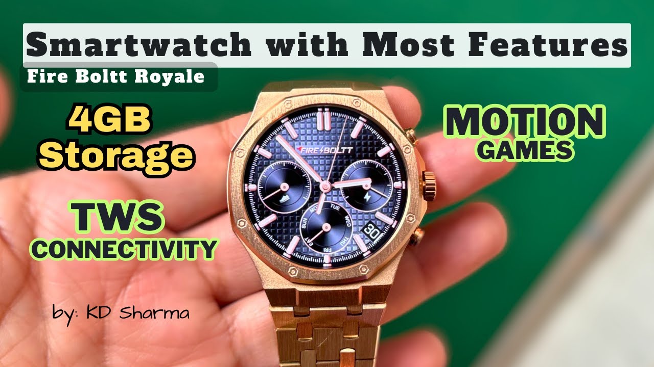 Best smartwatch under 5000? Fire Boltt Royale Smartwatch Unboxing ...