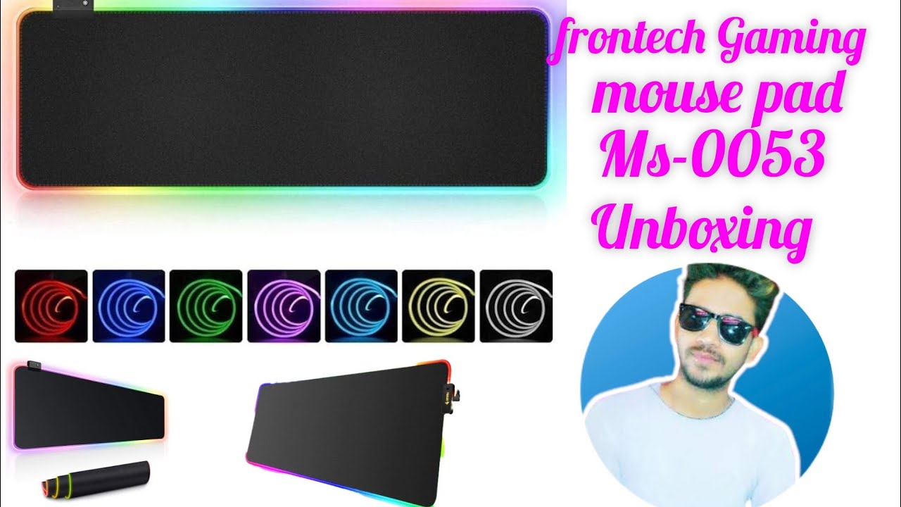 Frontech Gaming Mouse Pad MS-0053 Unboxing & Review - YouTube