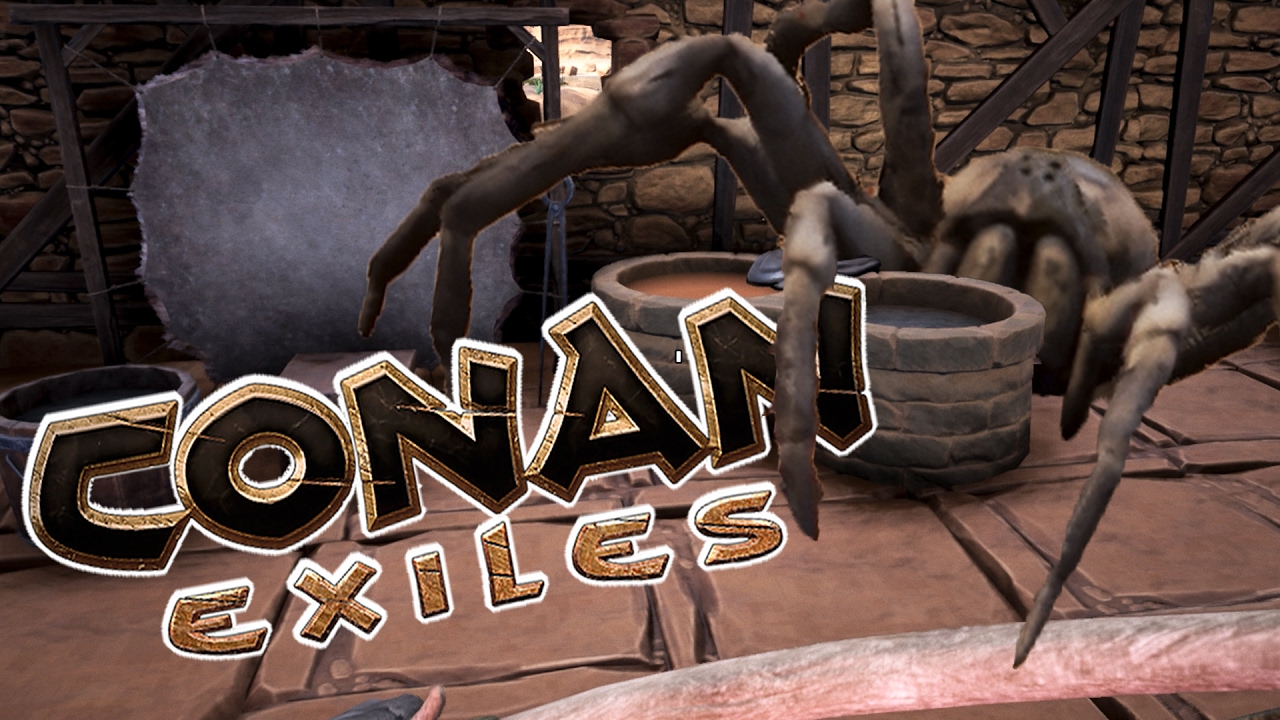 TANNERY & BIG ASS SPIDERS | CONAN EXILES | S01E05 | Multiplayer ...