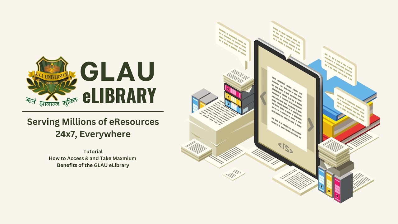 GLA University eLibrary | Tutorial I Refread - YouTube