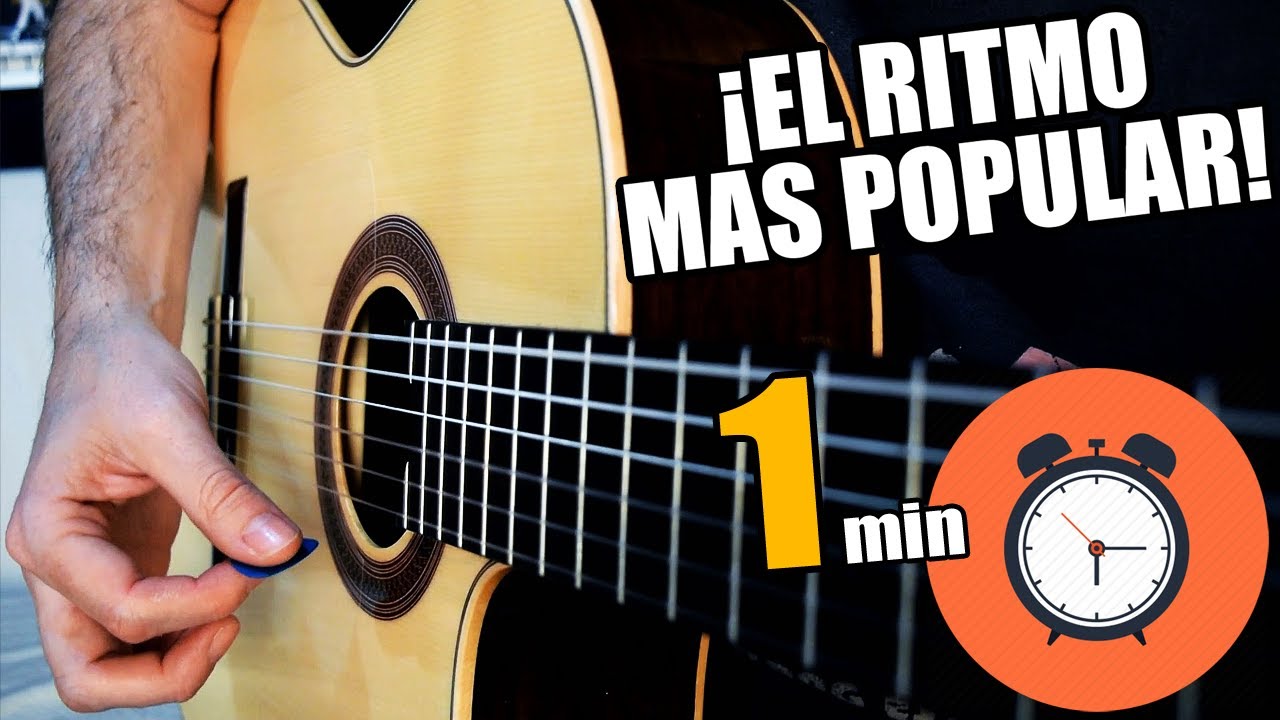 Aprende el RITMO mas USADO en la guitarra ¡en solo 1 minuto! - YouTube