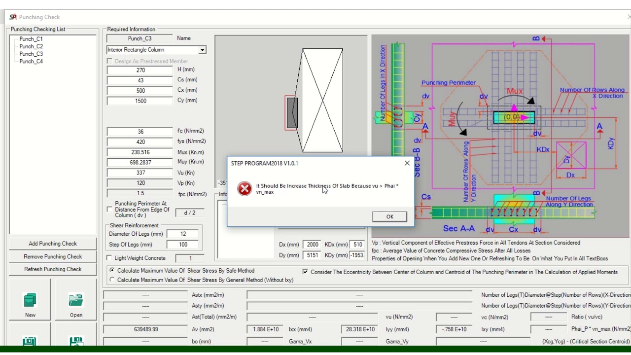 STEP PROGRAM VIDEO26 Punching Check Between SAFE and STEP By Examples ...
