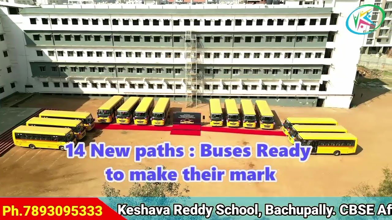 Keshava Reddy School Unveils 14 Brand New Buses – Grand Inauguration ...