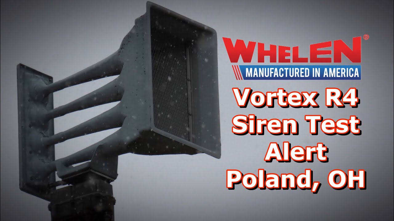 Whelen Vortex R4, Siren Test, Alert, Poland, OH - YouTube