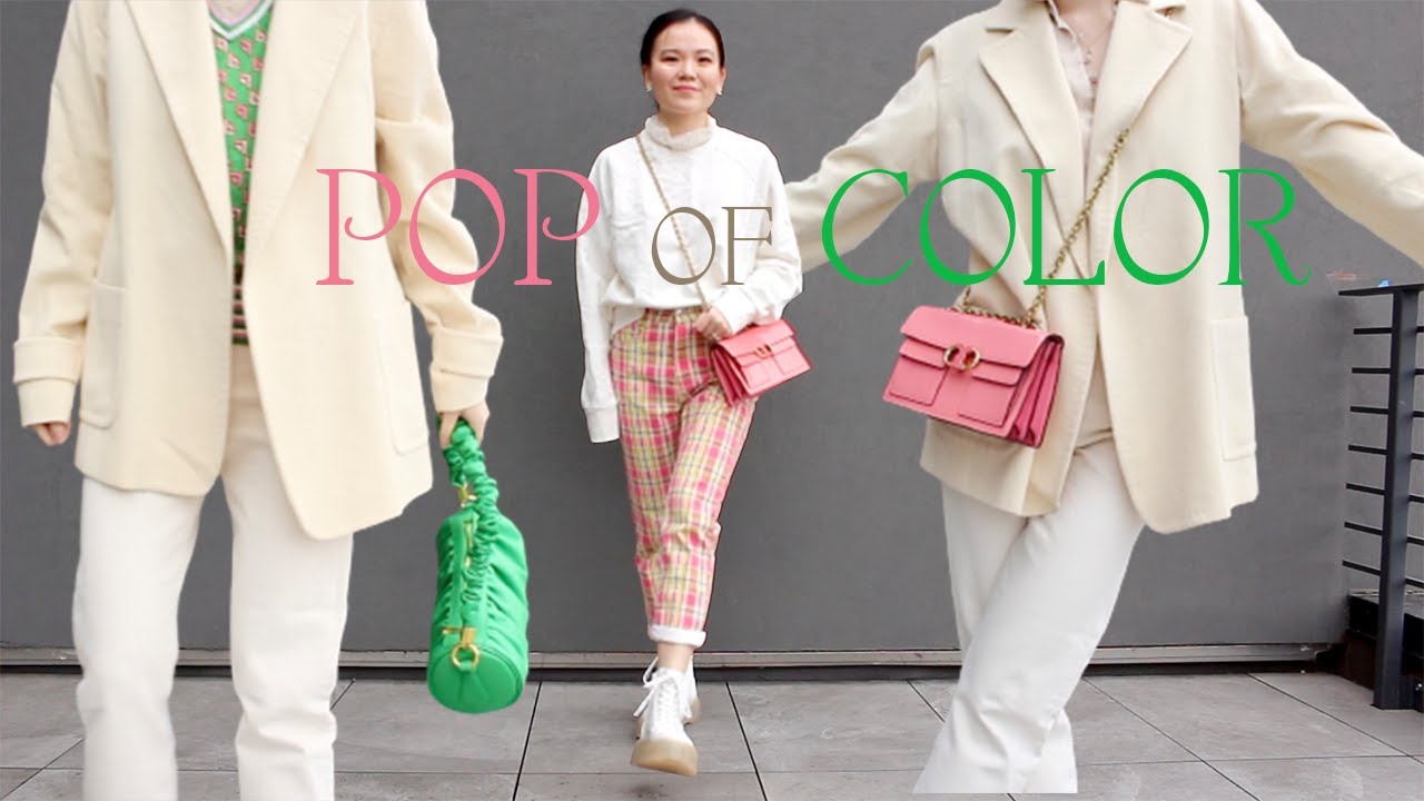 HOW TO WEAR COLOR WITH NEUTRALS | Add a pop of color to neutral outfits ...