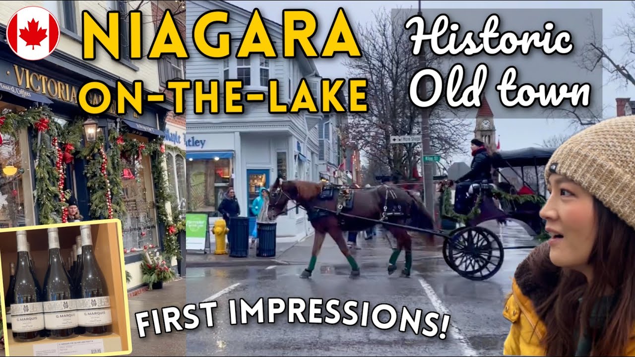 Walk-through NIAGARA-ON-THE-LAKE Old Town (Queen Street) - YouTube