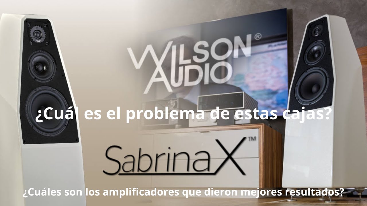 Wilson Audio SabrinaX ¿Cuál es el problema de estas cajas ¿Cuáles son ...