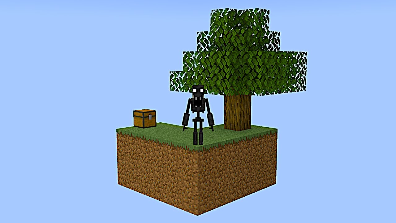 Surviving a Cursed Skyblock Island in Minecraft - YouTube