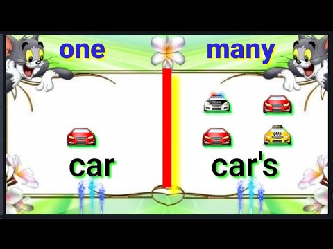 One & Many | Let's Learn One And Many | Singular - Plural | One And ...