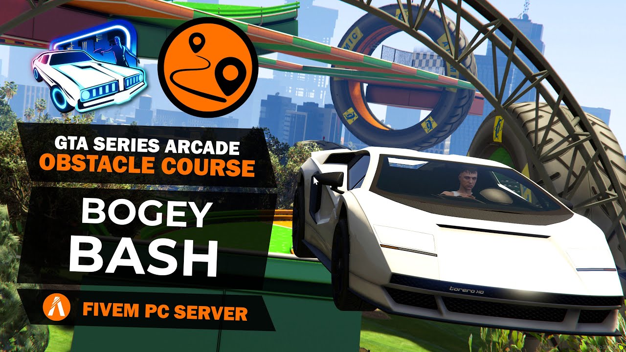 GTA Series Arcade Obstacle Challenge - Bogey Bash - YouTube