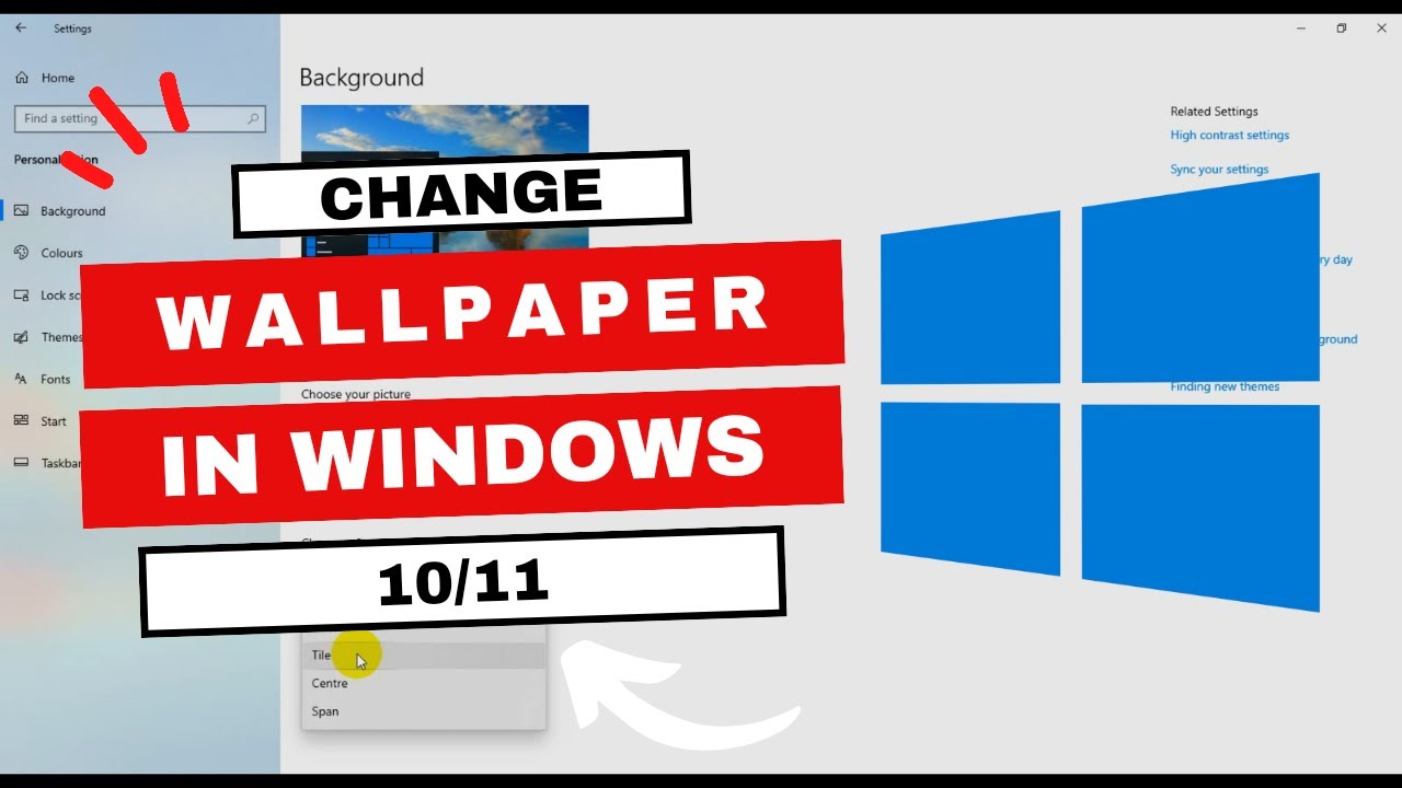 How to Change Your PC Wallpaper in Windows 10/11 - YouTube