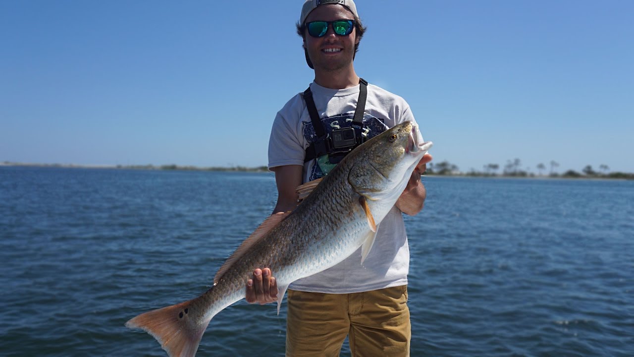 Casting For GIANT Redfish Off The Coast Of DESTIN, FL. - YouTube