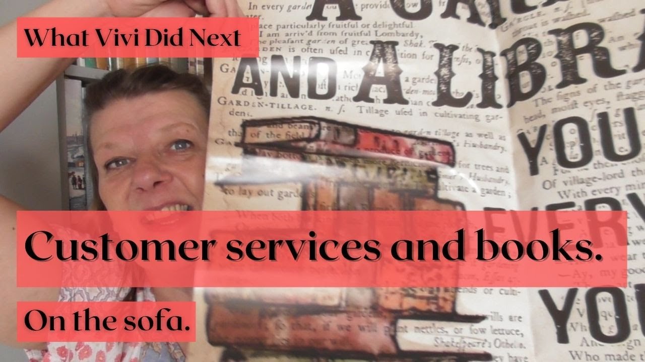 On the sofa: Customer services and books. - YouTube