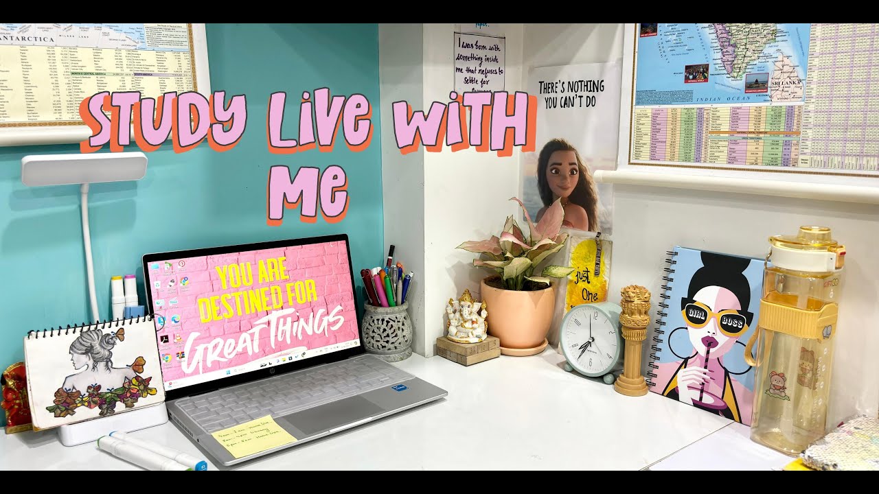 study with me live 🌸 - YouTube