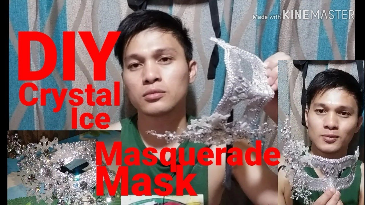 DIY Crystal Ice Masquerade Mask | Frozen Inspired - YouTube