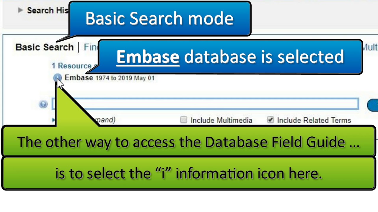 Ovid Help The Database Field Guide - YouTube