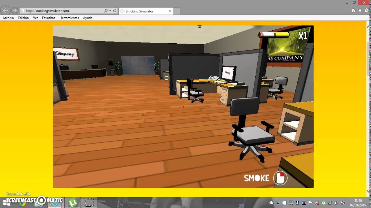 GamePlay smoking simulator los sigaros - YouTube