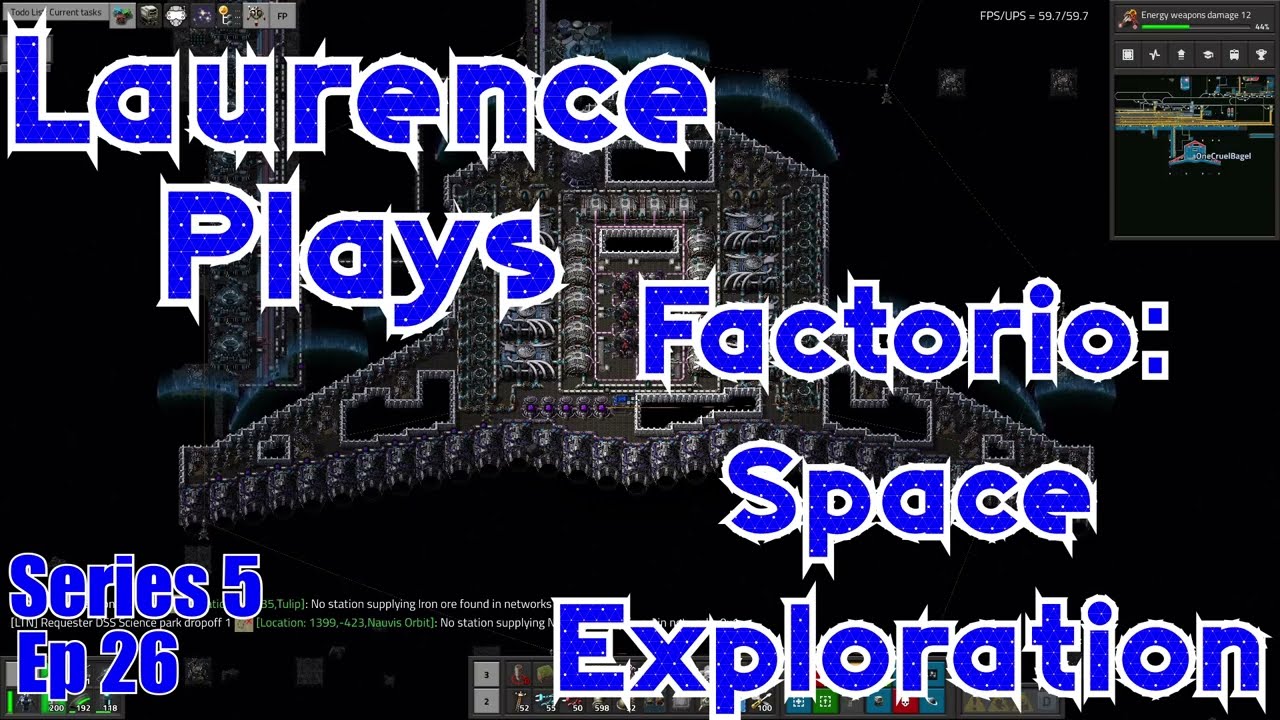S5-E26 - Spaceship Victory - Laurence Plays Factorio: Space Exploration ...