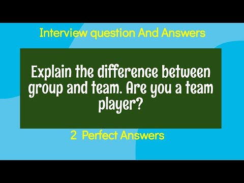 Are you a team player? interview questions | are you a team player ...