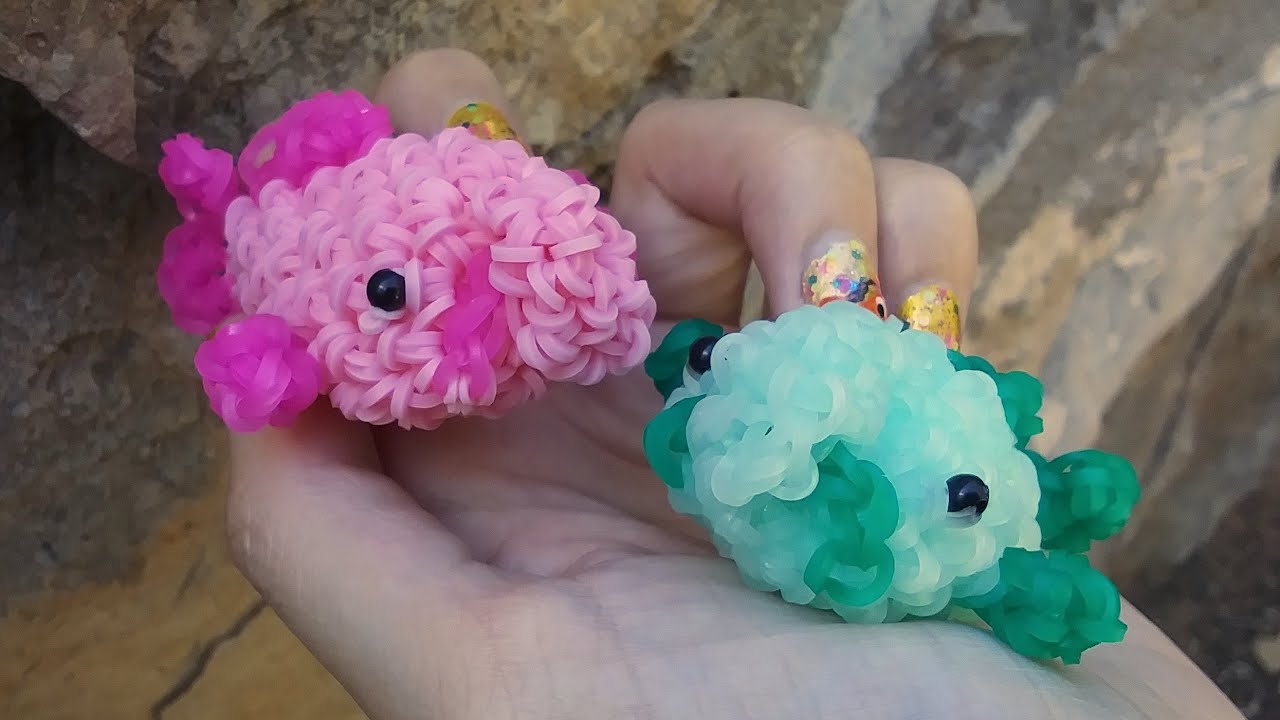 Loomigurumi Blobfish Tutorial (Rainbowloom) - YouTube