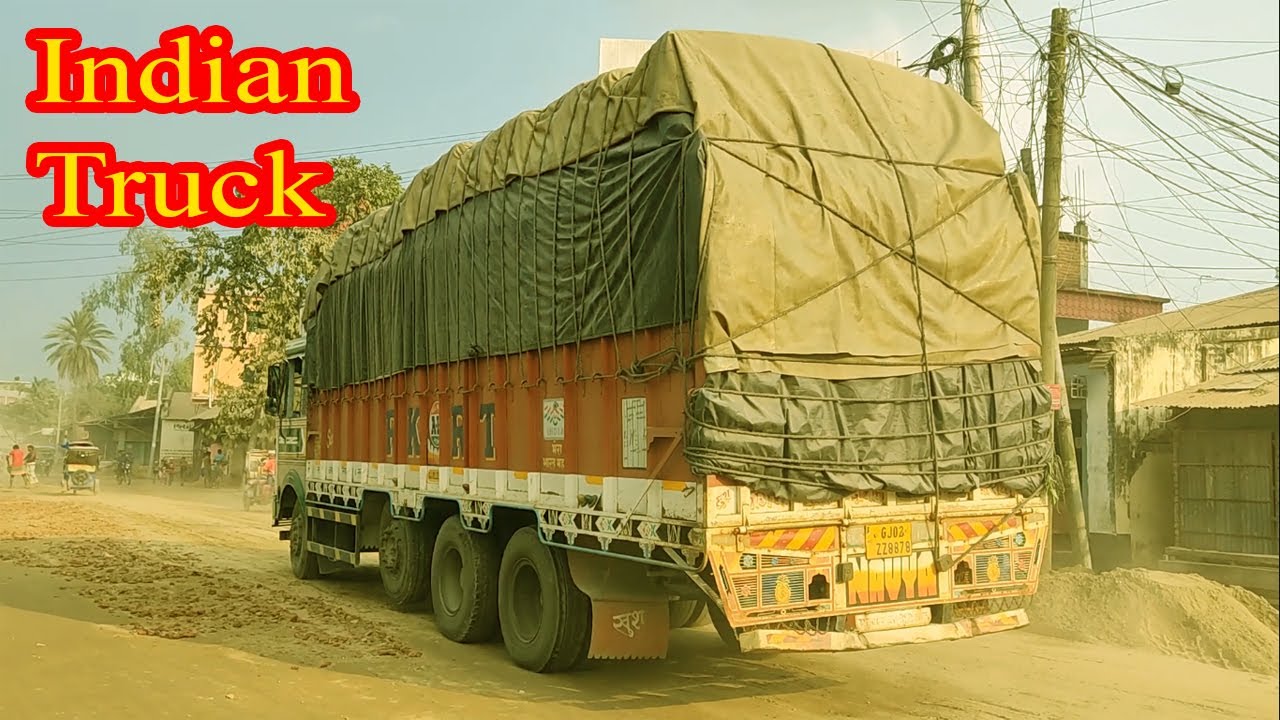 heavy duty trucks | heavy loaded truck driving in india | 16/18wheeler ...