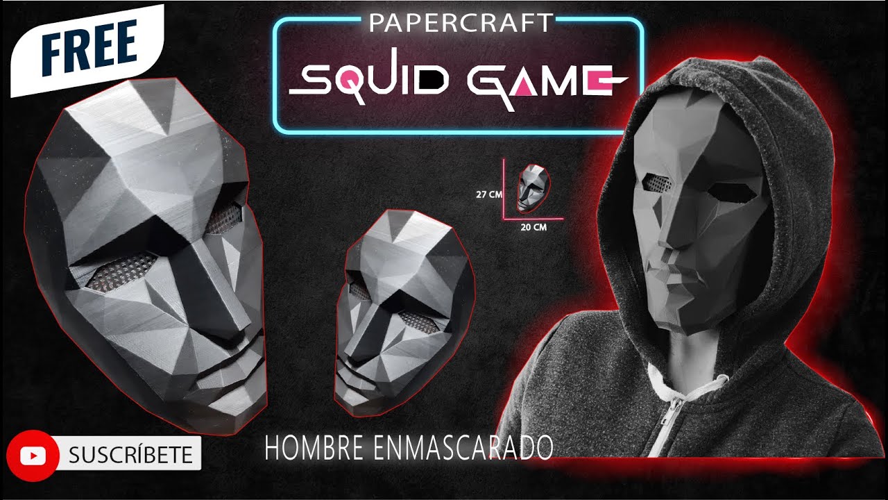 Papercraft 2021 | Descargar Plantilla de la MASCARA DEL LÍDER de los ...