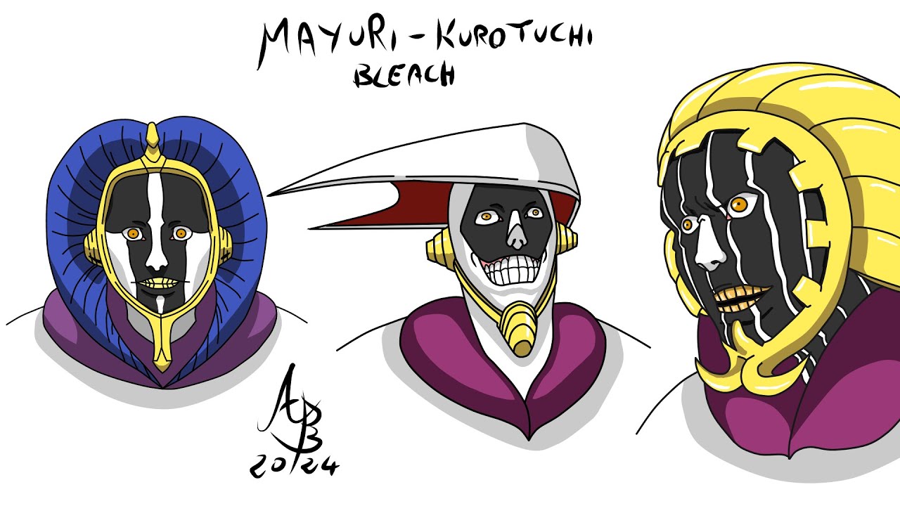 ITA Italian-Legends # Drawing Mayuri kurotsuchi bleach - YouTube